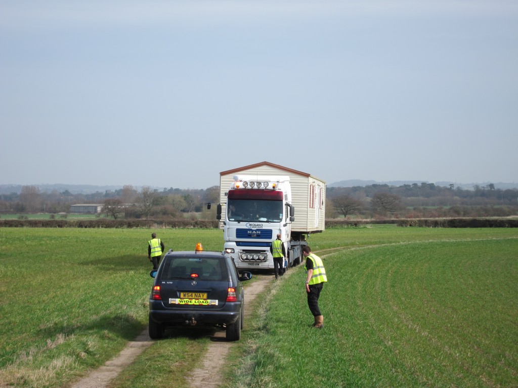 Static Caravan Delivery | Marsh Flatts Farm Self Build Diary